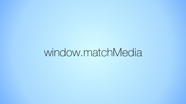 Using window.matchMedia - Mario Araque
